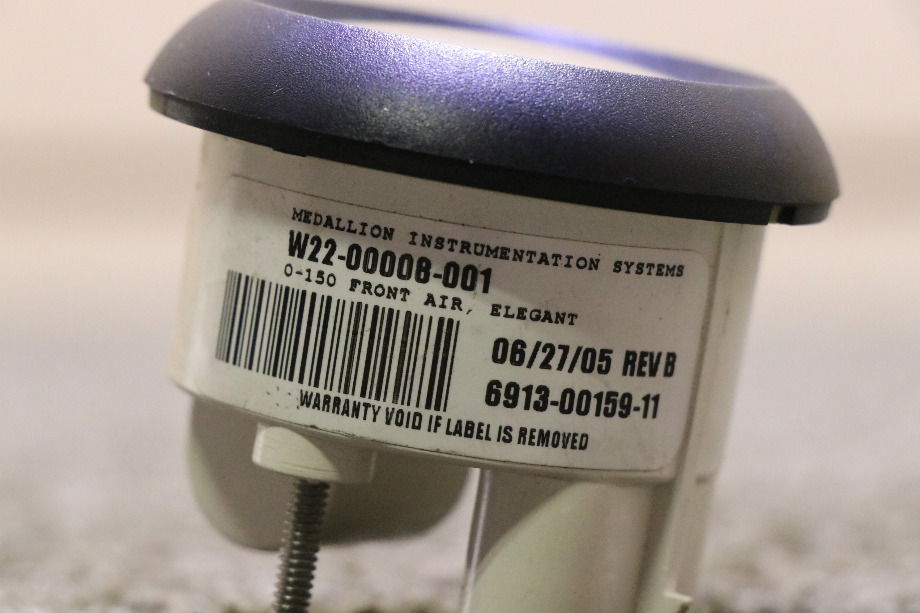 RV Components USED W22-00008-001 FREIGHTLINER FRONT AIR PRESSURE DASH ...