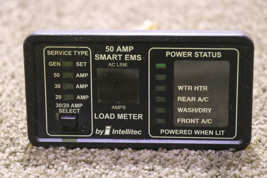 Rv Components Used Motorhome Intellitec 50 Amp Smart Ems Display Panel
