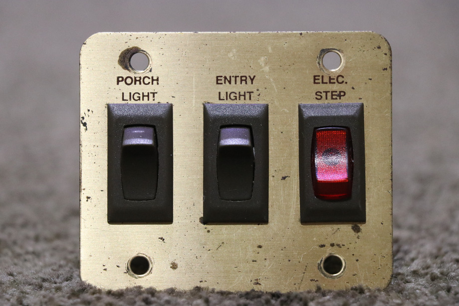RV Components USED RV PORCH / ENTRY / ELEC STEP TRIPLE SWITCH PANEL FOR ...