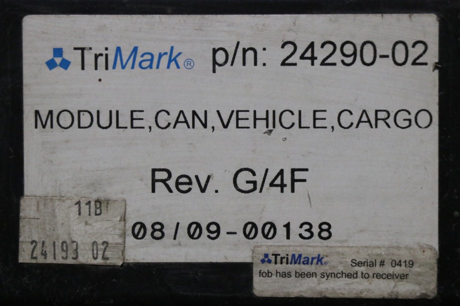 RV Accessories USED 24290-02 TRI MARK VEHICLE CARGO MODULE RV PARTS FOR ...