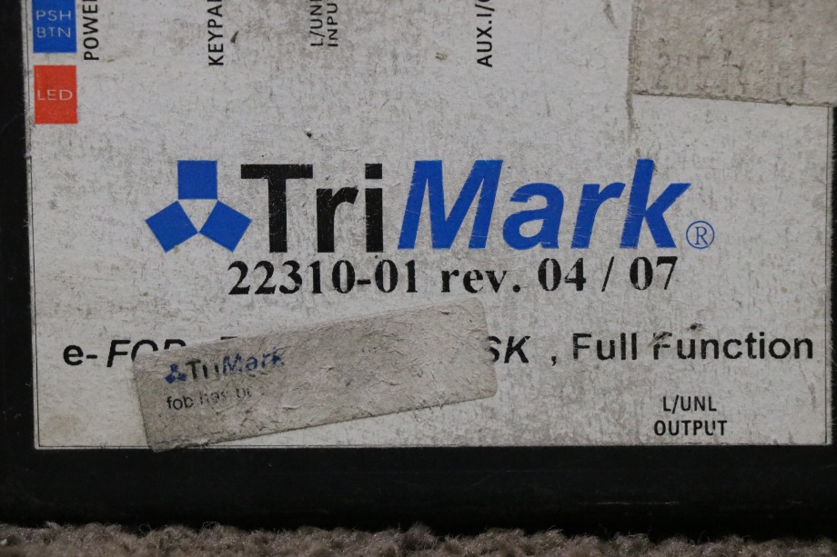 RV Accessories USED MOTORHOME TRI MARK 22310-01 KEYLESS ENTRY RECEIVER ...